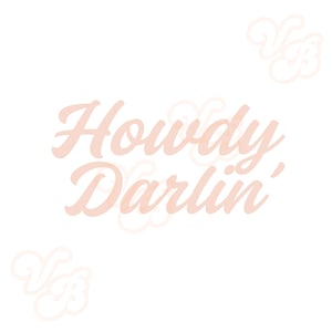 Howdy Darlin, Coastal Cowgirl, Disco Cowgirl, Red, Western, Png, Clip ...