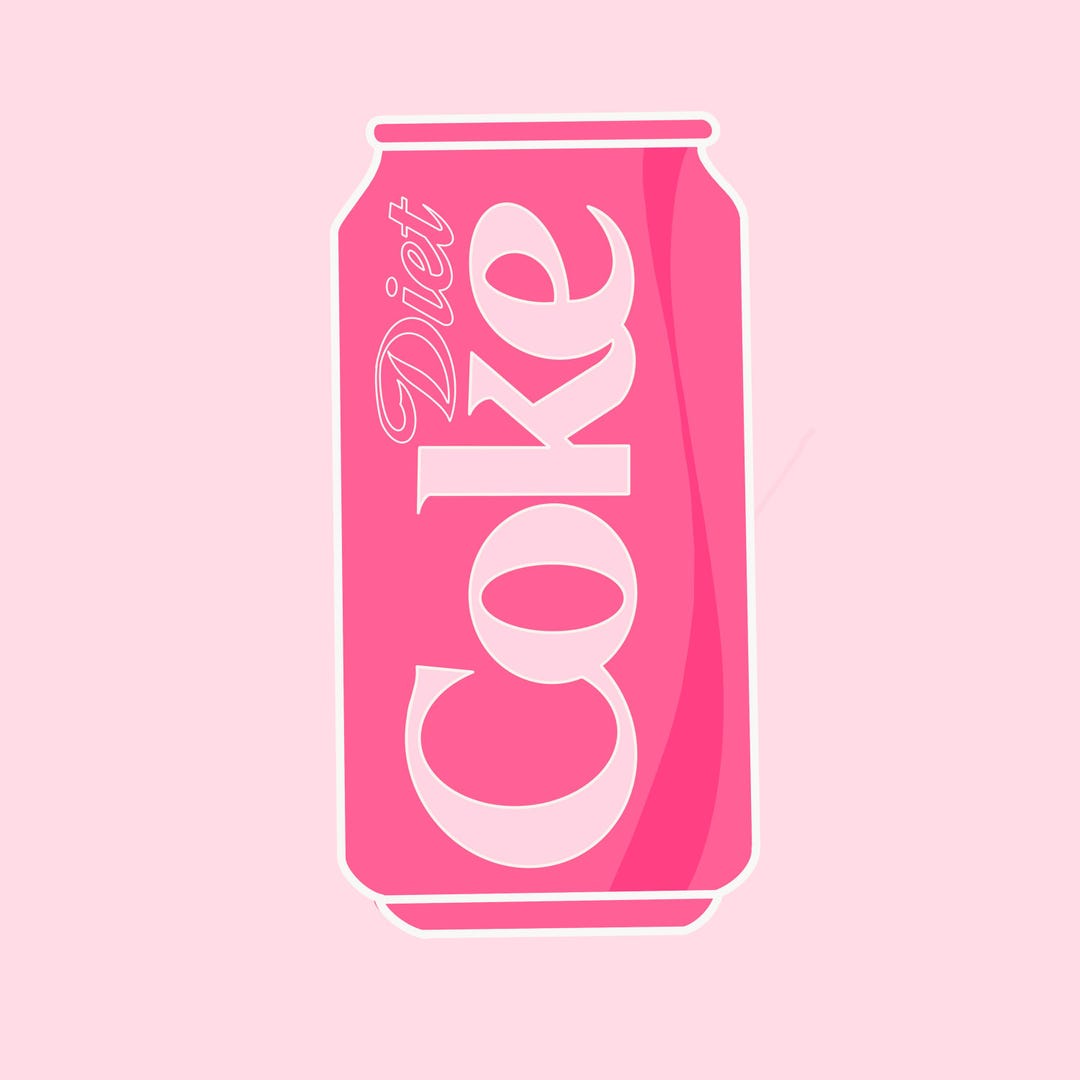 Diet Coke, Png, Pink, Summer, Drink, Soda Pop, Wall Art, Girly, Clip ...