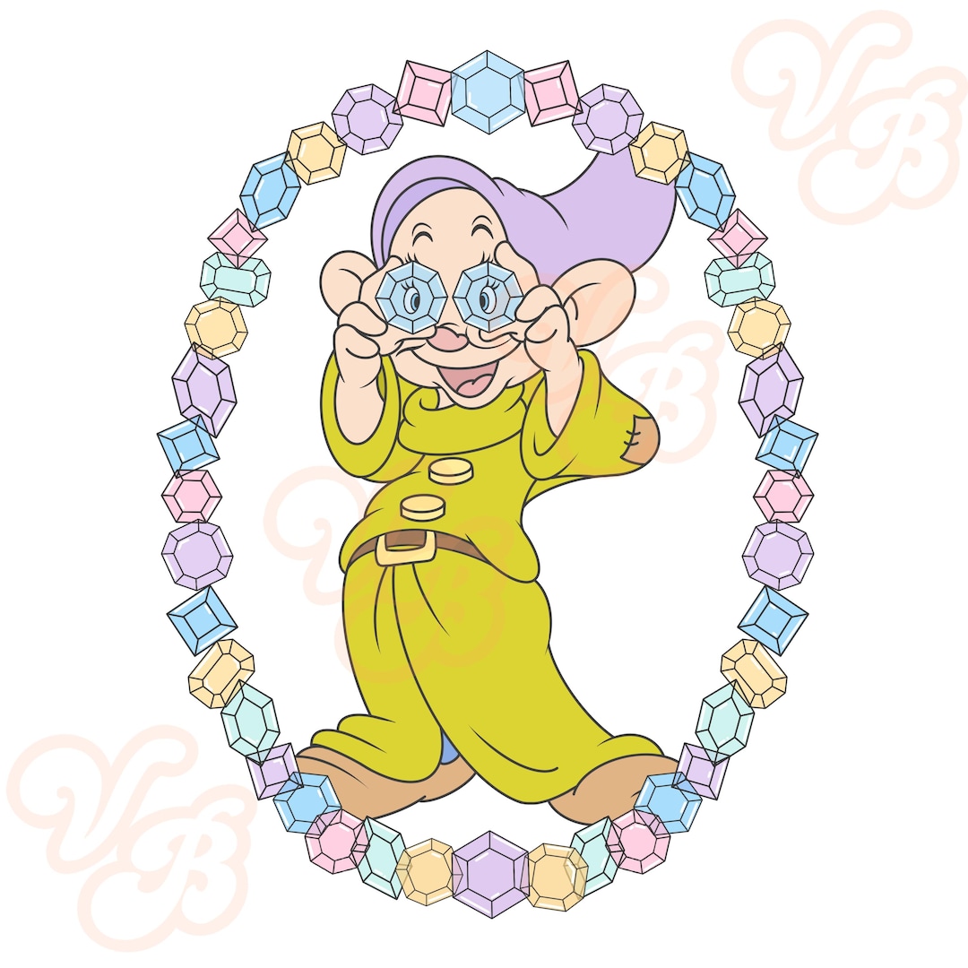 Dopey, Gems, Gem, 7 Dwarfs, Snow White, Disney, Disneyland, Disneyworld ...