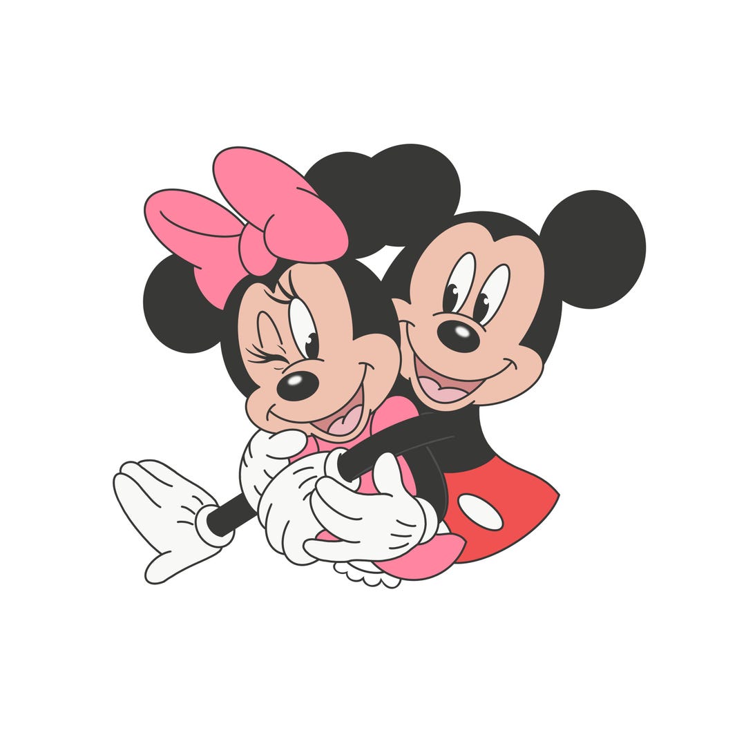 Mickey and Minnie Valentines Day PNG, Disney, Roses, Love , Pink ...