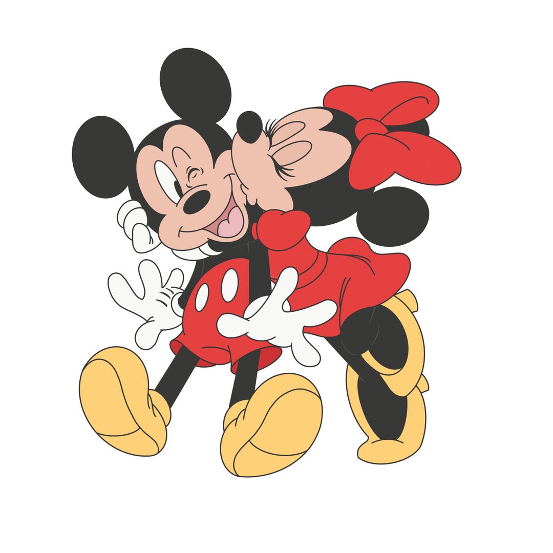 Mickey and Minnie Valentines Day PNG, Disney, Roses, Love , Pink ...