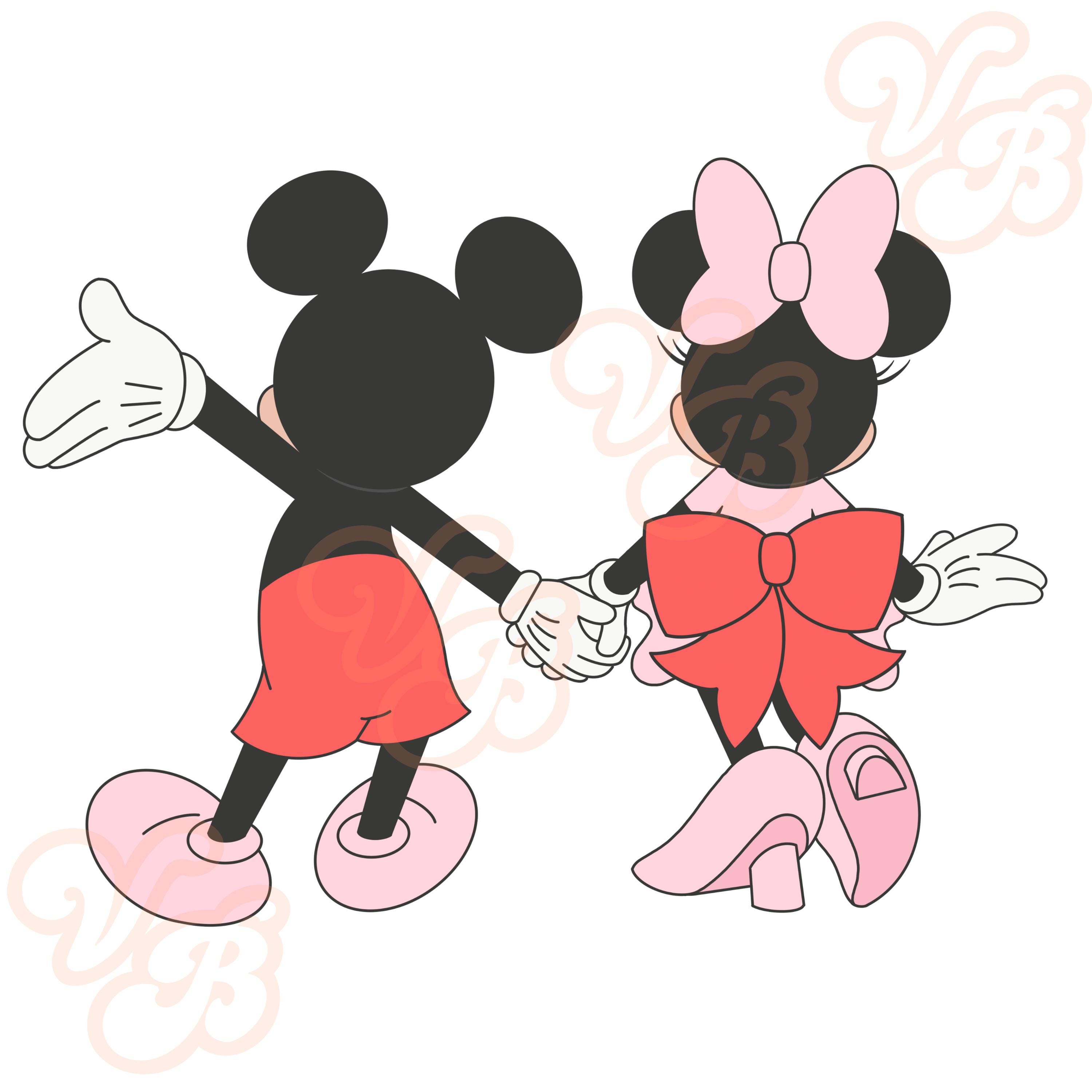 Mickey and Minnie Valentines Day PNG, Disney, Roses, Love , Disneyland ...