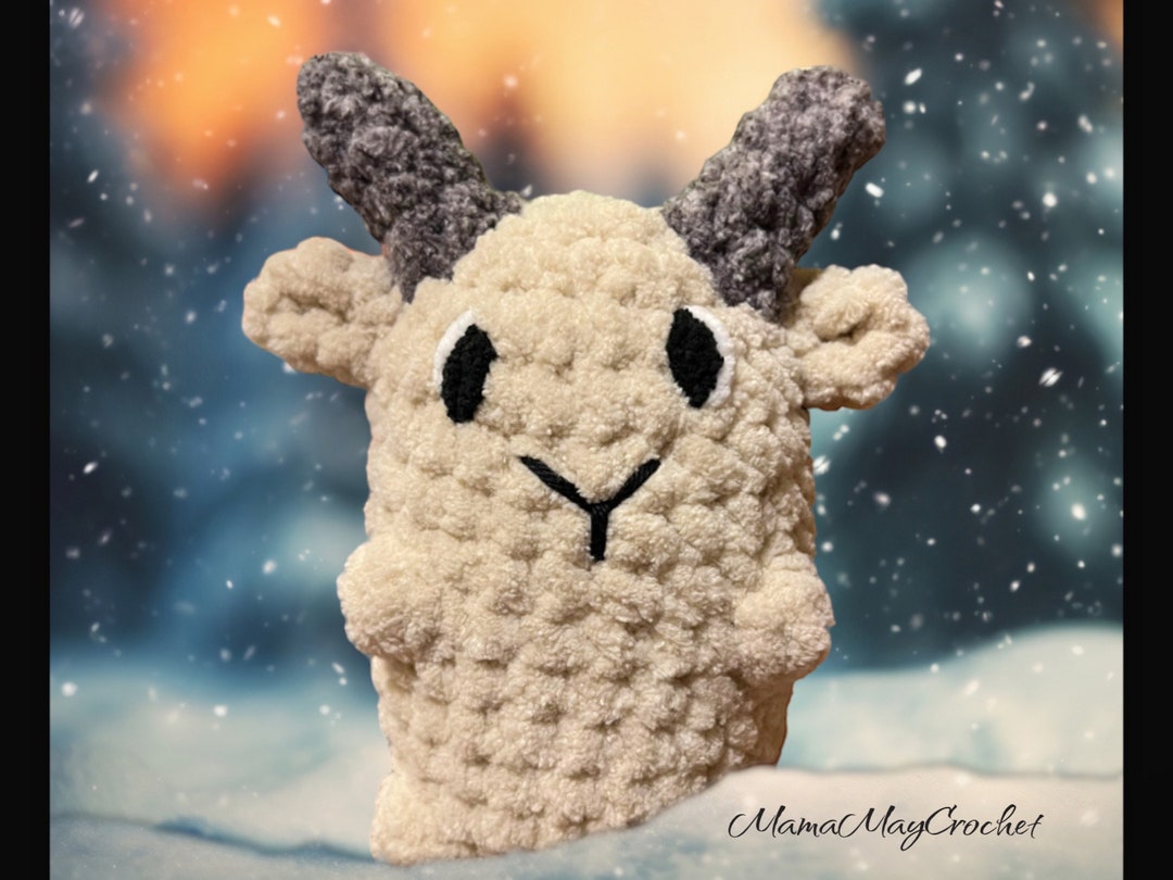 Goat Plushie Baby Goat Crochet Goat Goat Stuffed Animal Goat Plush Yule ...