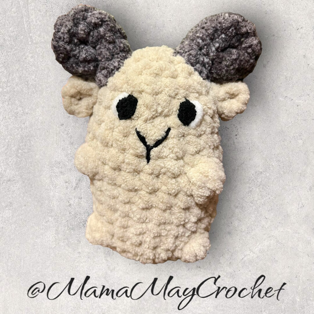 Ram Plushie - Baby Ram - Crochet Ram - Ram Stuffed Animal - Ram Plush ...