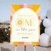 Personalized One in the Sun Printable Welcome Sign for Girls Boys 1st ...