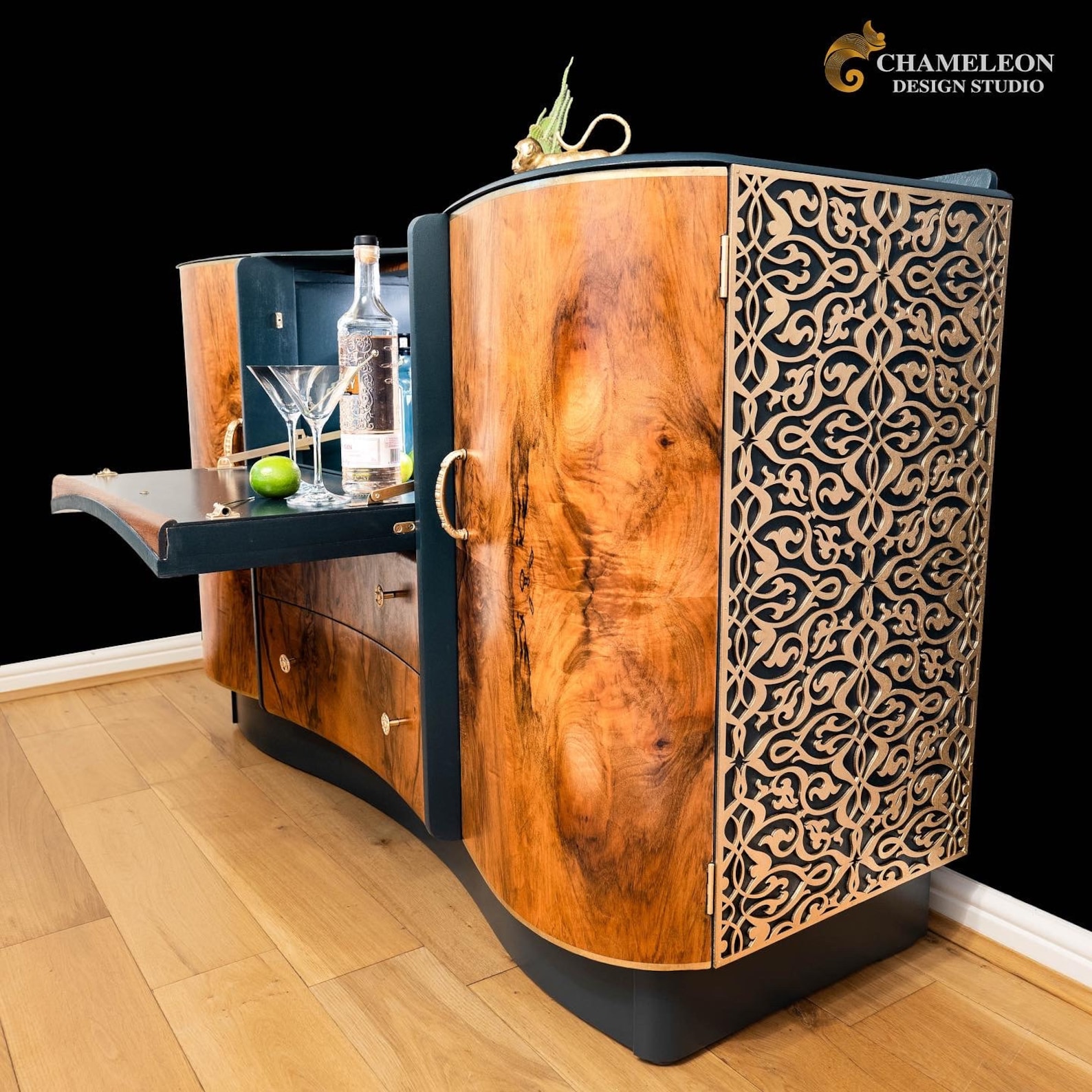 Art Deco Drinks Cabinet Cocktail Bar - Etsy