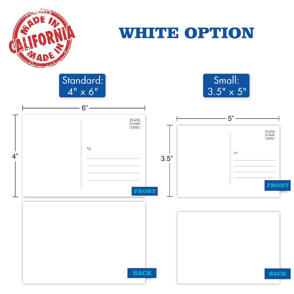 Blank Postcards 4x6 Plain White Uncoated Card Stock Create | Etsy