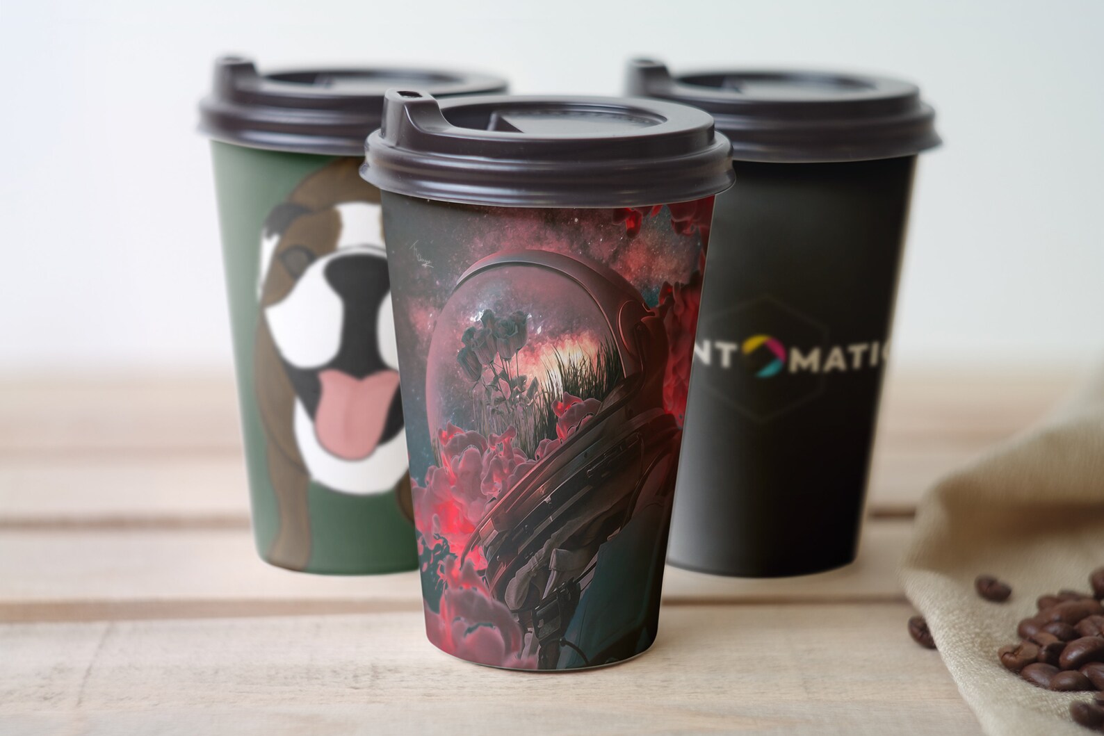 Custom Paper Cups: 8oz 12oz 16oz Print Any Design of - Etsy