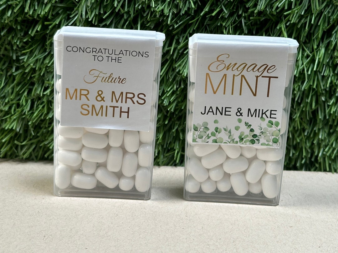 Mint to Be Tic Tac Stickers - Wedding Favor Sticker - Tic Tac Labels ...