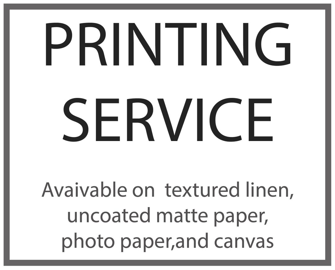 Printing Service for Artist or Photographers, High Quality, Archival ...