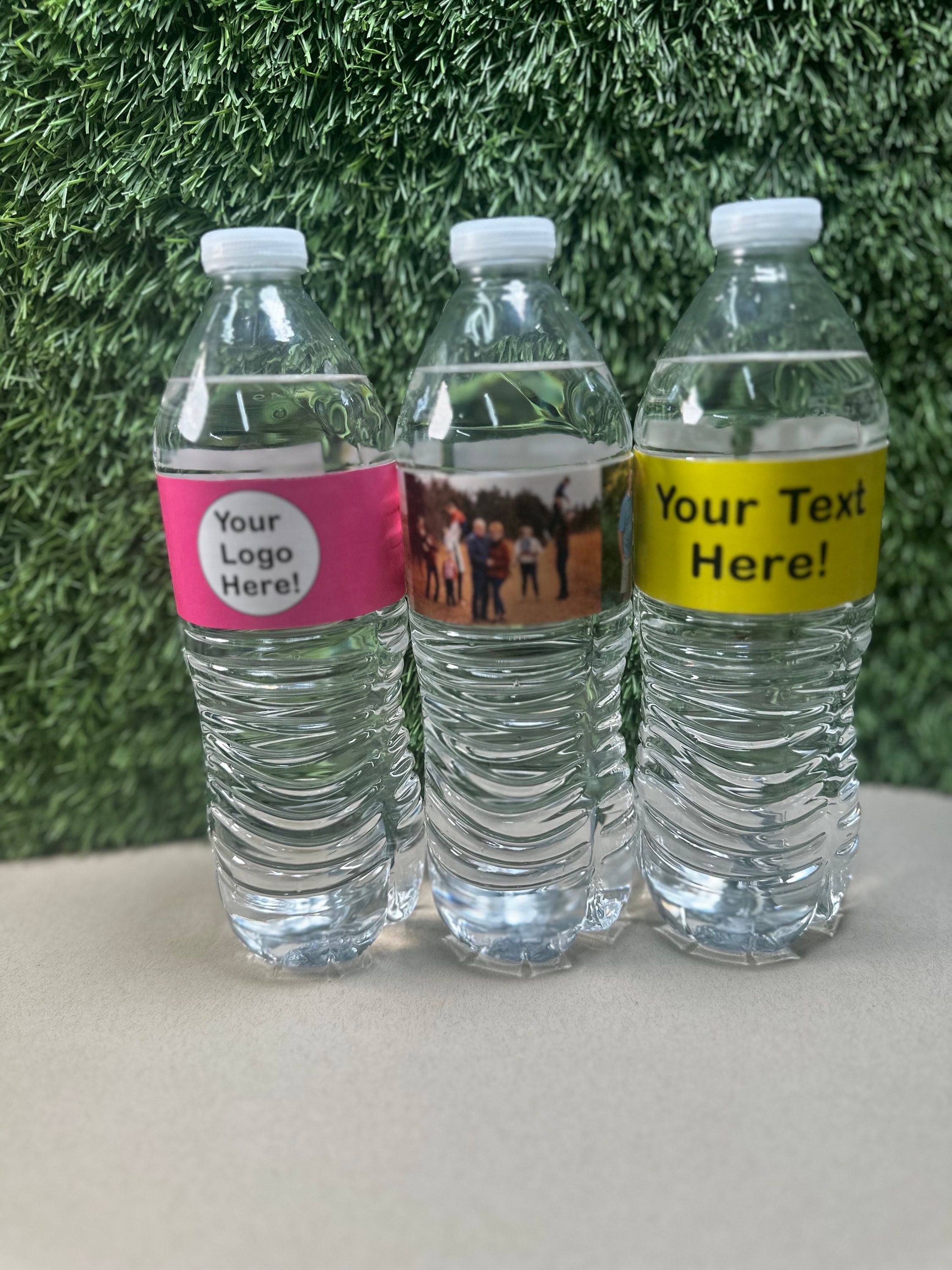 Custom Water Bottle Labels, Any Design Any, Logos, Text, Photos. Fast ...