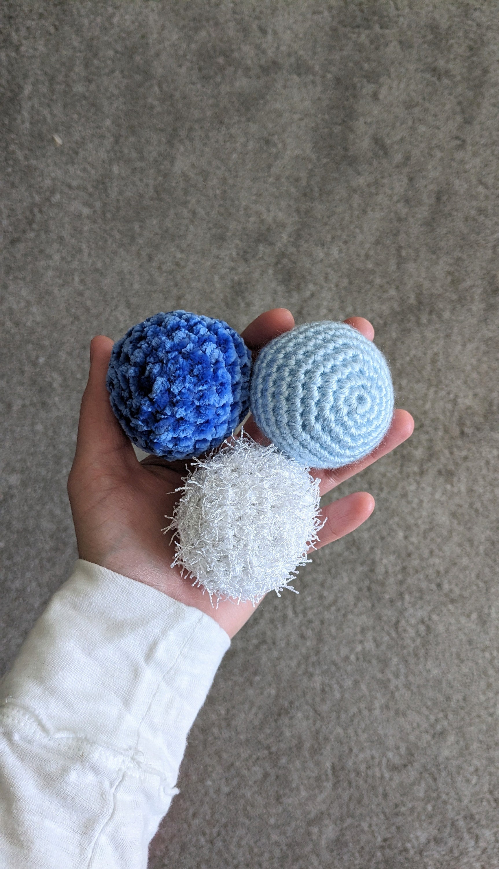 Sensory Spheres - Crochet Textured Plush Balls - Sensory Development ...