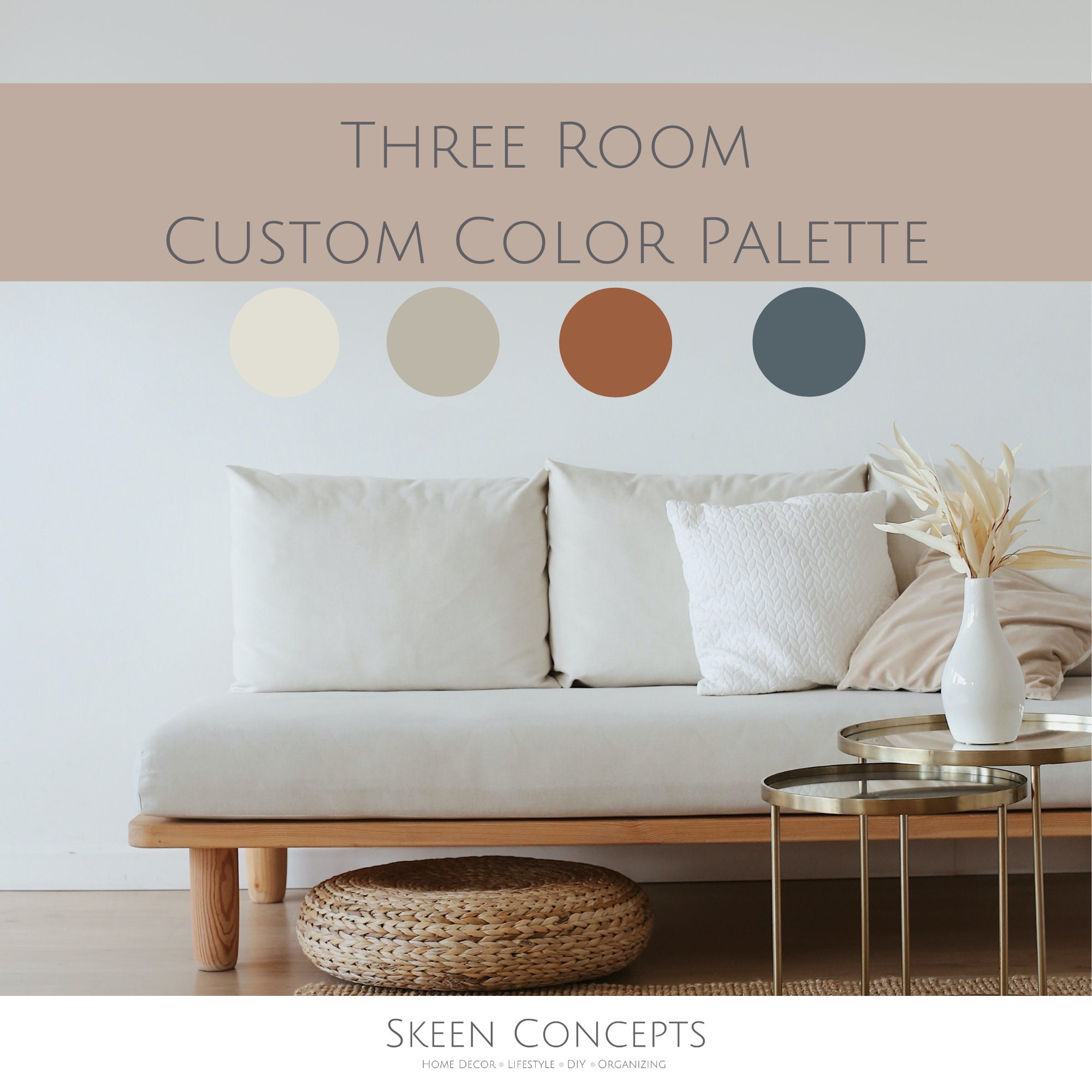 Three Room Custom Color Palette - Etsy