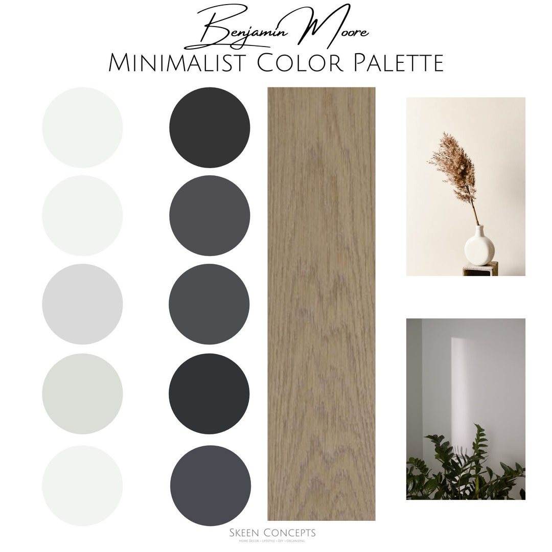 Benjamin Moore Minimalist Color Palette - Interior Paint Palette ...