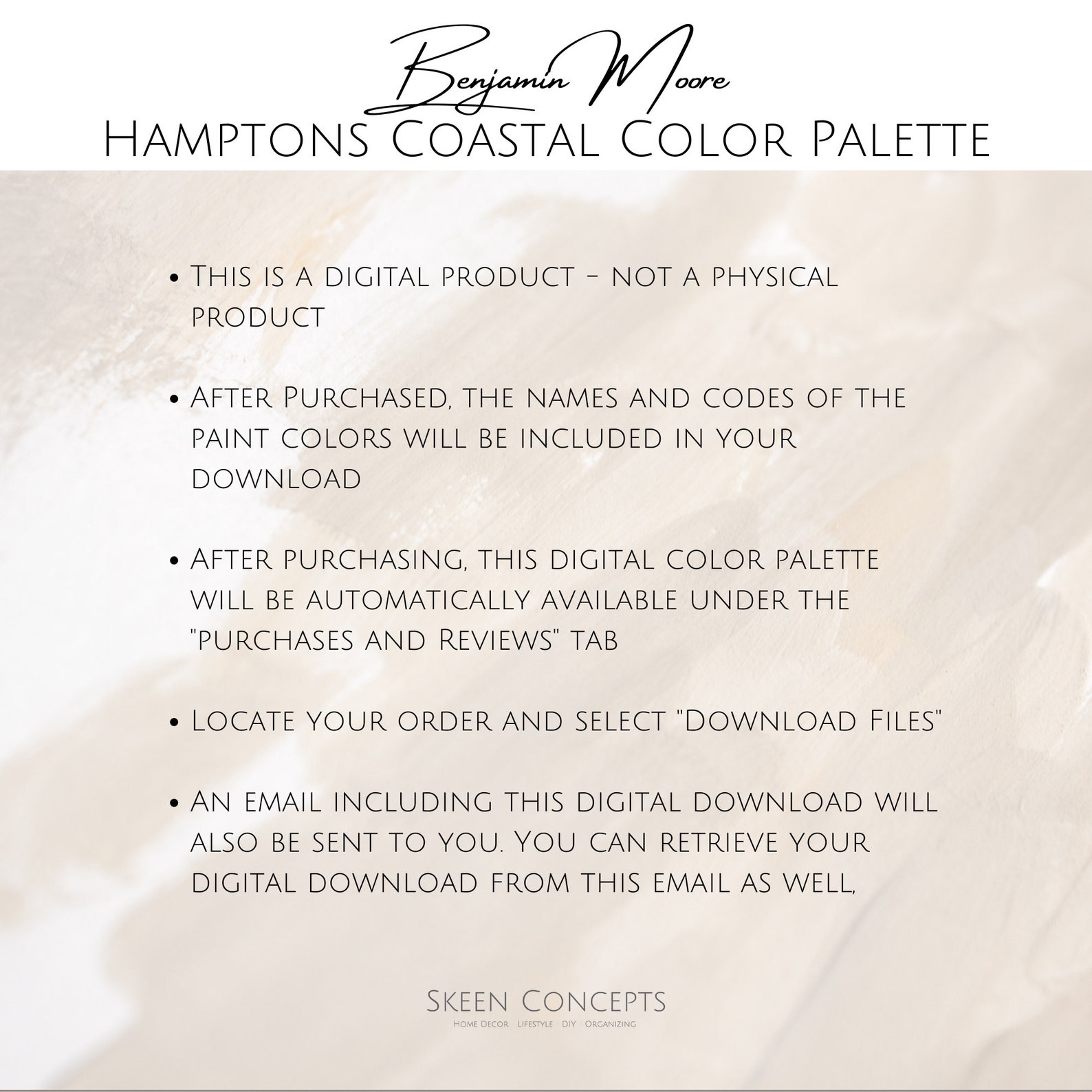 Hamptons Coastal Color Palette - Benjamin Moore - Professional Color ...