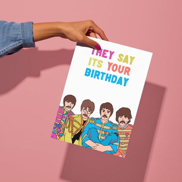 Beatles Birthday Invitation - Etsy