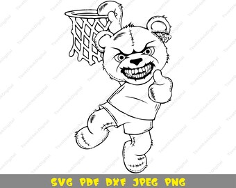 Angry Bear Svg | Etsy
