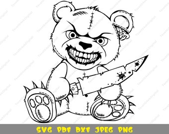 Angry Bear Svg | Etsy