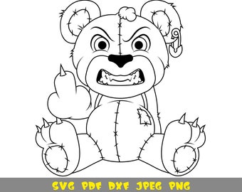 Middle Finger Bear | Etsy