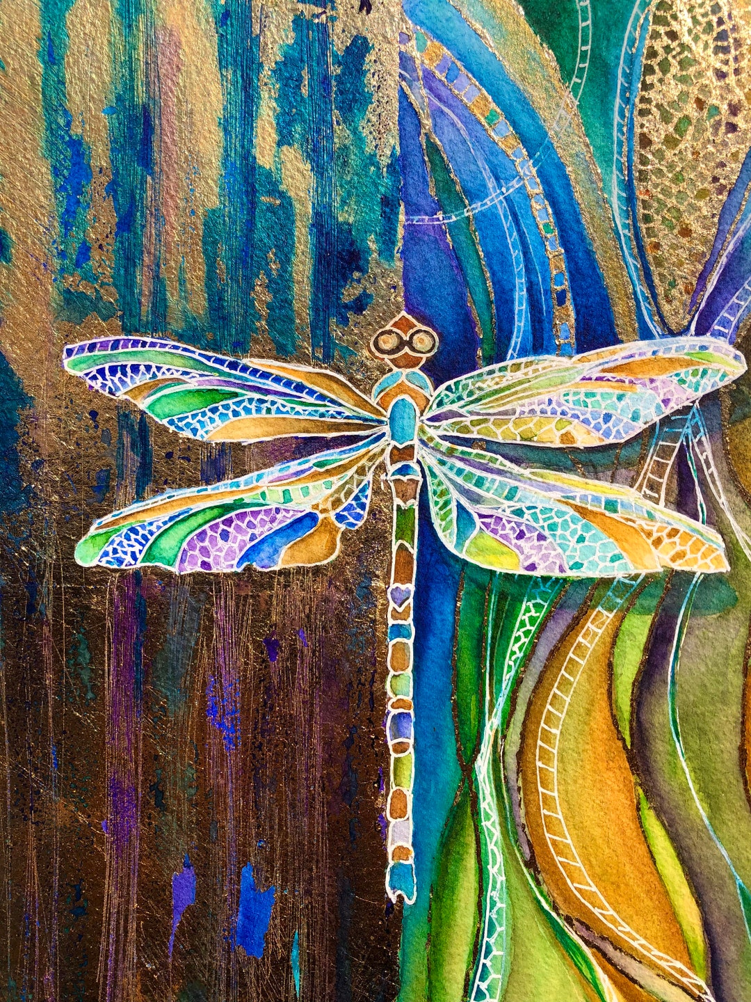 Transformation Beautiful Dragonfly Watercolour Giclee Print - Etsy