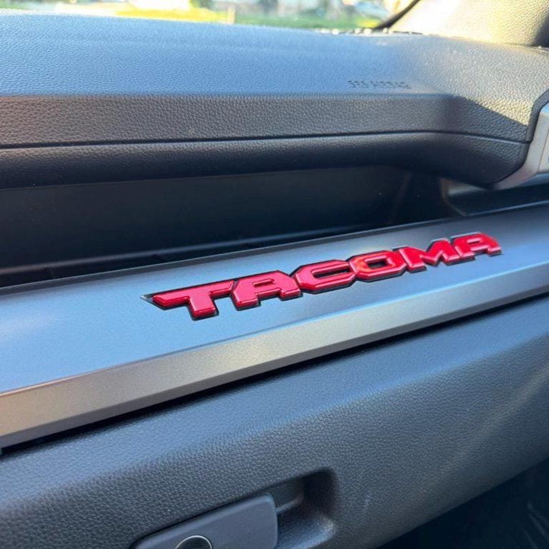 Tacoma Glove Box Letters