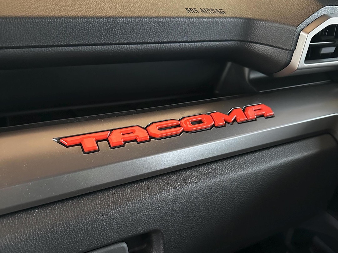Tacoma Glove Box Letters