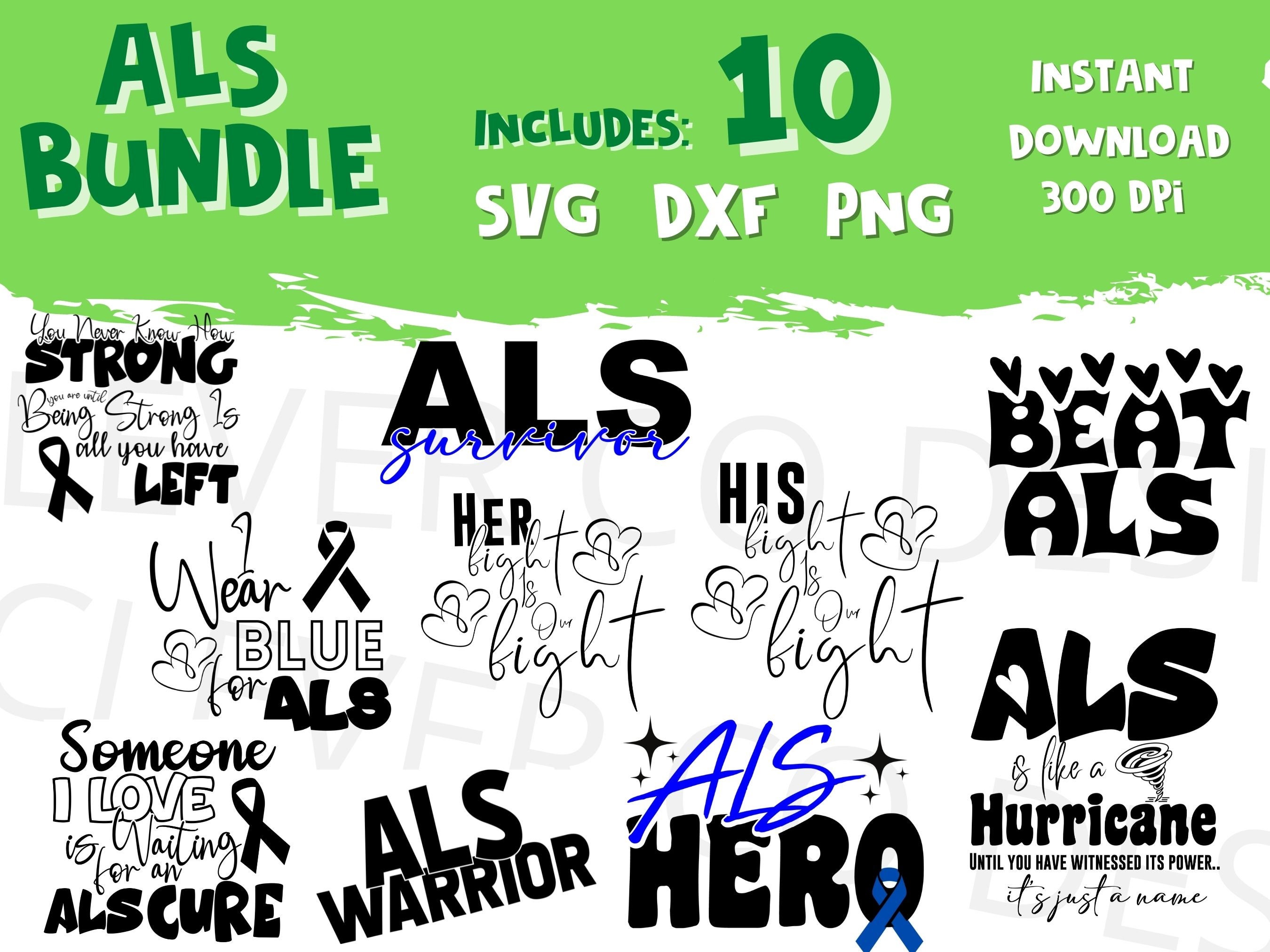 ALS Svg Bundle for Digital Download ALS Awareness Png Instant Download ...
