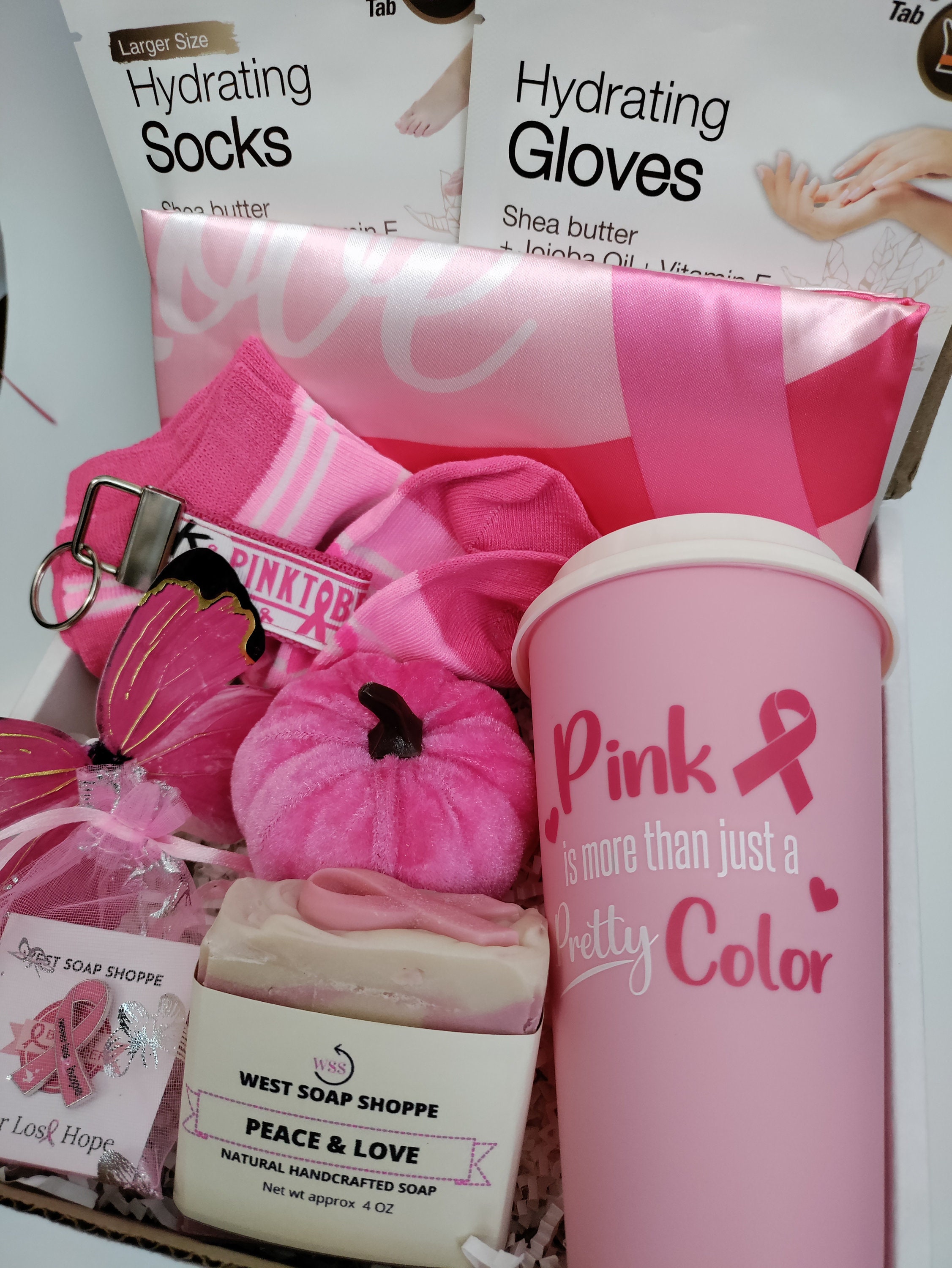 Chemotherapy Gift Box for Her, Breast Cancer Care Package, Breast Cancer Survivor Encouragement ...