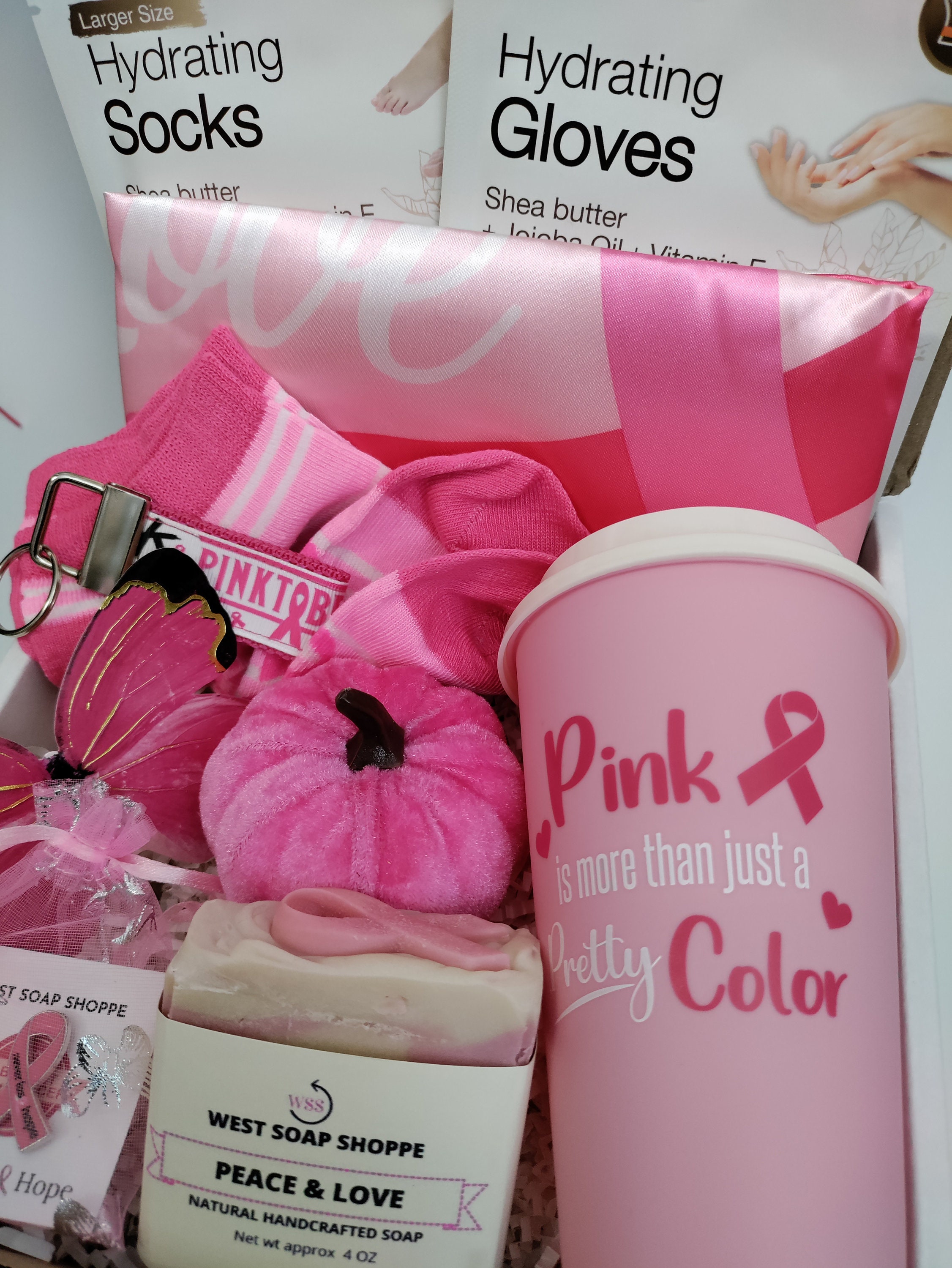 Chemotherapy Gift Box for Her, Breast Cancer Care Package, Breast Cancer Survivor Encouragement ...