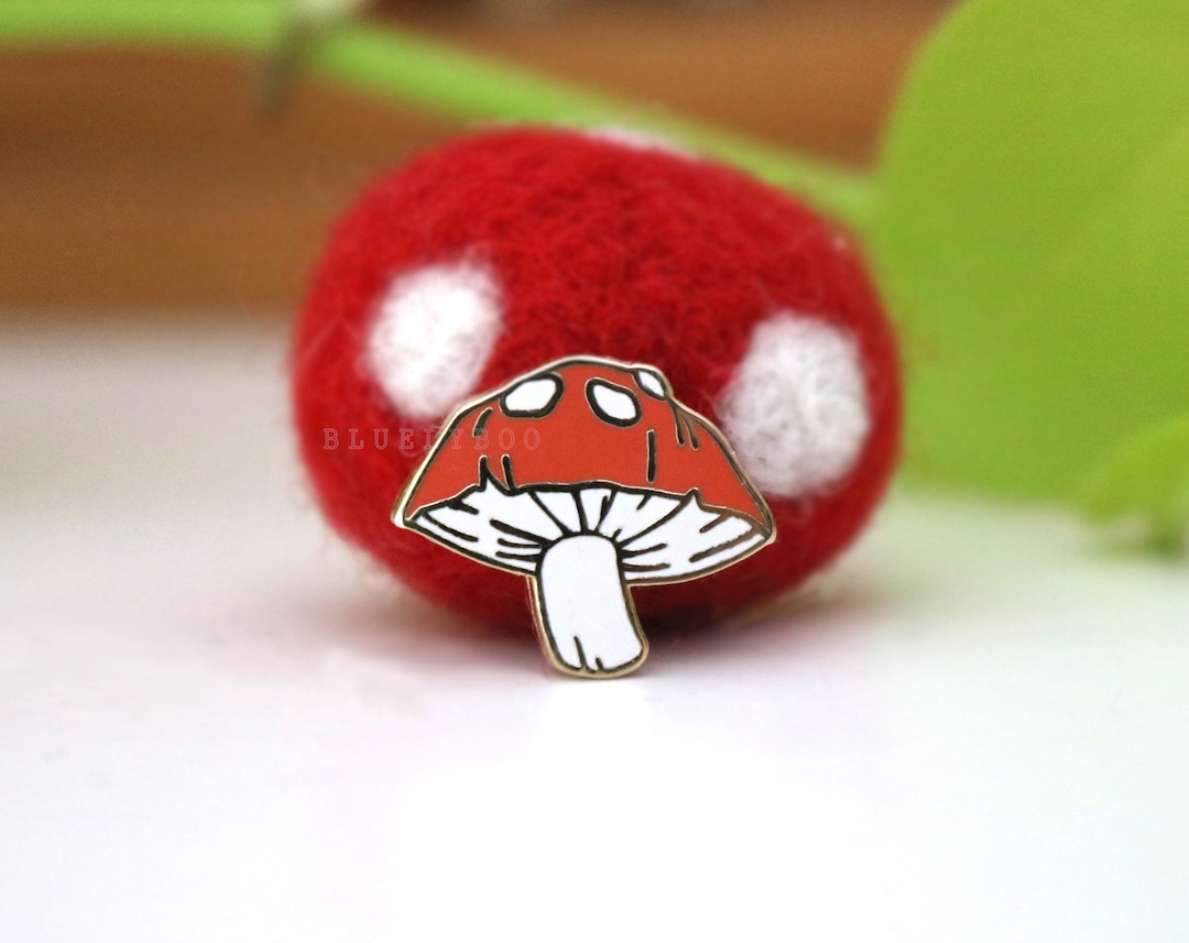 Mushroom Mini Pin Small Cute Fungi Mushrooms Pins - Etsy
