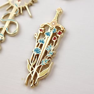 Fantasy Pins - Gold Hard Enamel Lapel Pin Gaming Bookish Dnd Book ...
