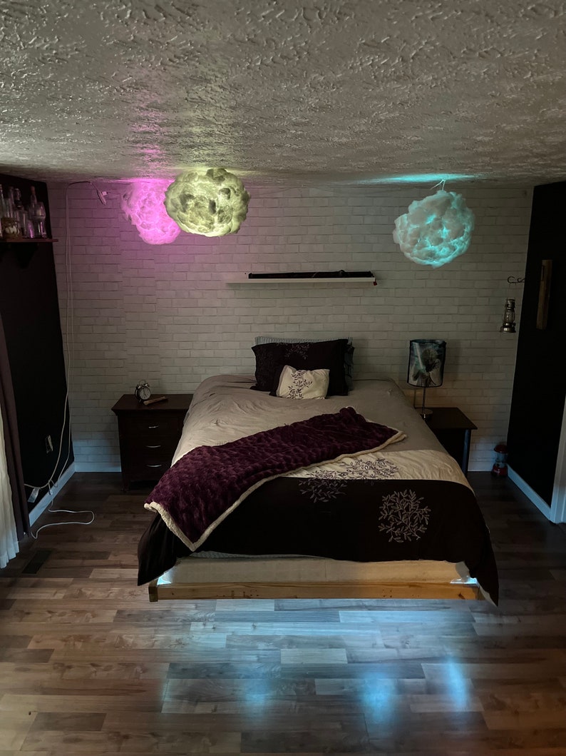 Color Changing LED Cloud Pendant Light - Etsy