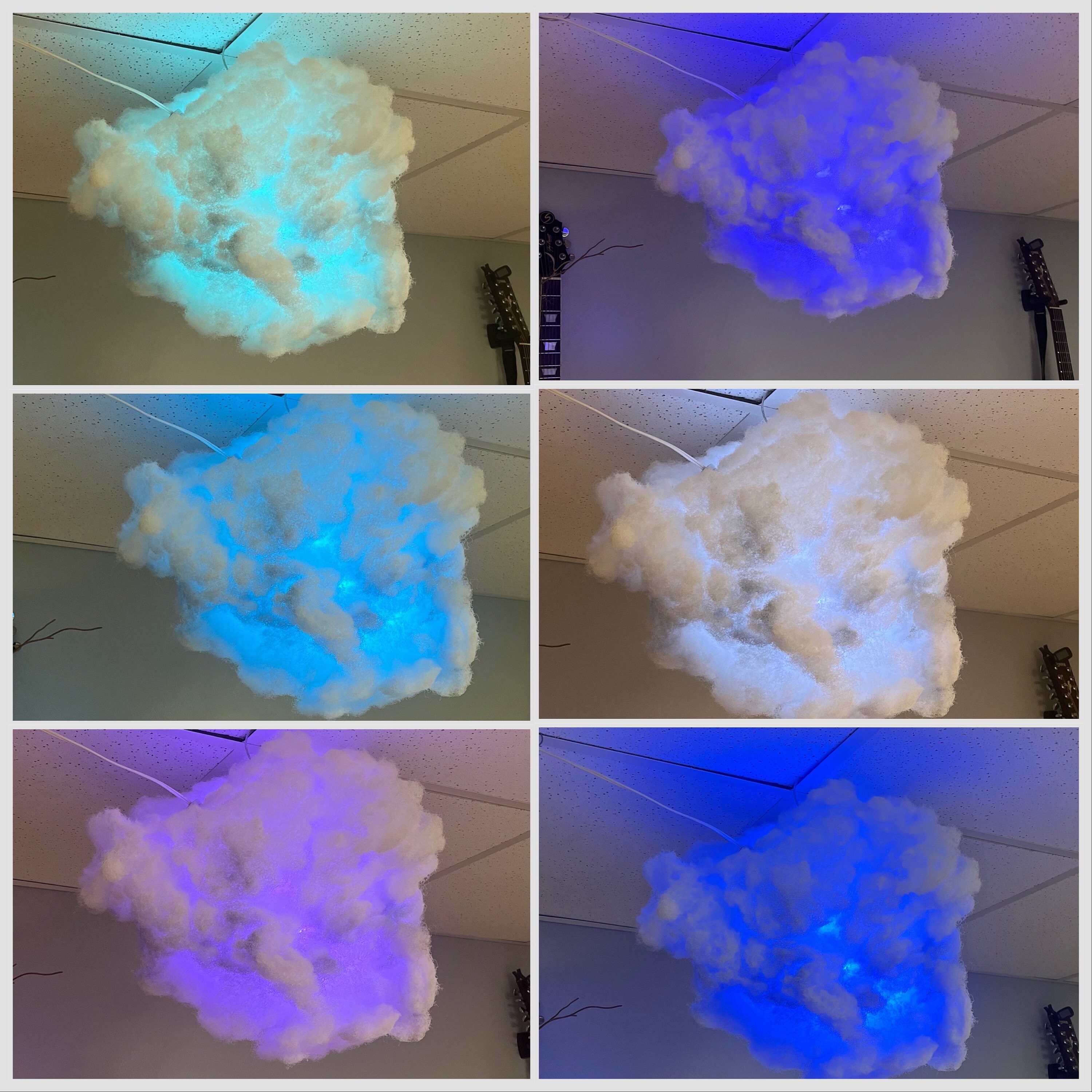 Color Changing LED Cloud Pendant Light - Etsy