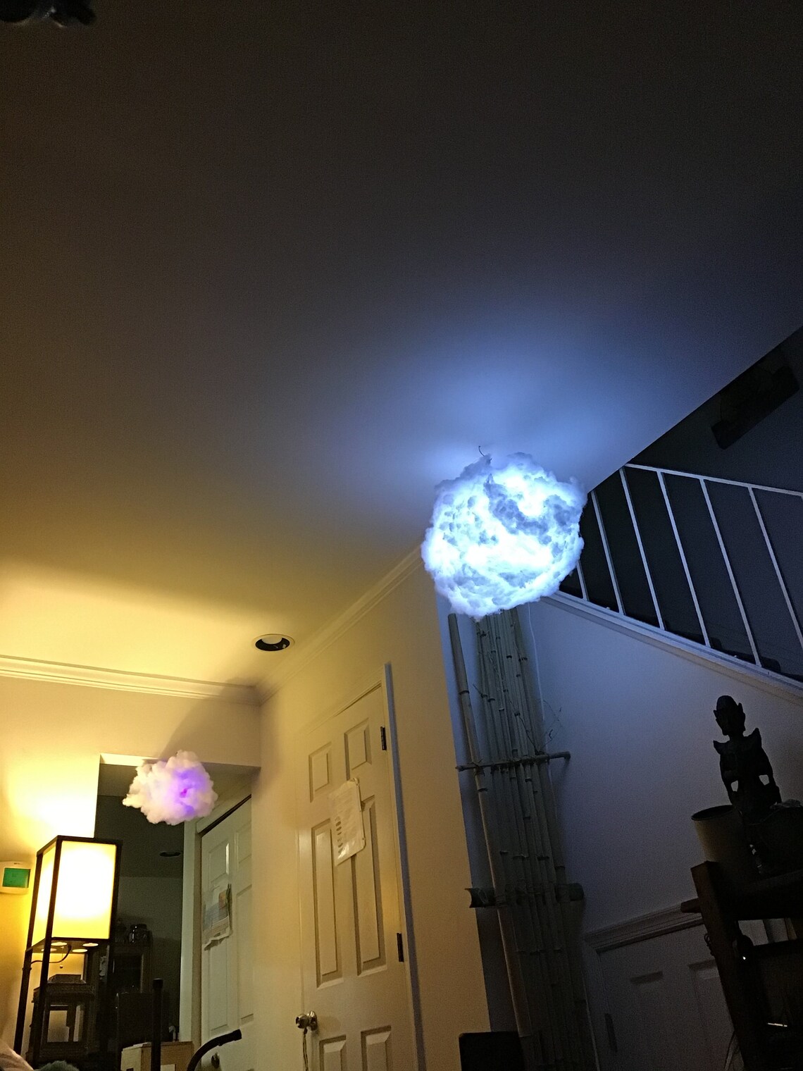 Color Changing LED Cloud Pendant Light - Etsy