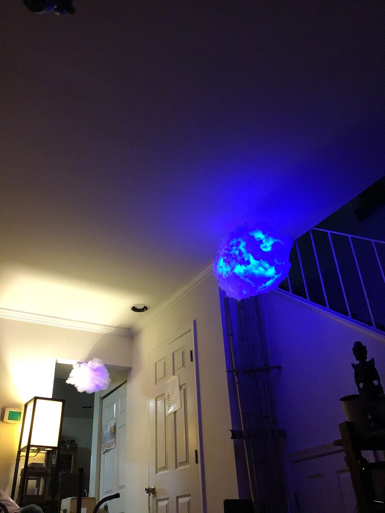 Color Changing LED Cloud Pendant Light - Etsy
