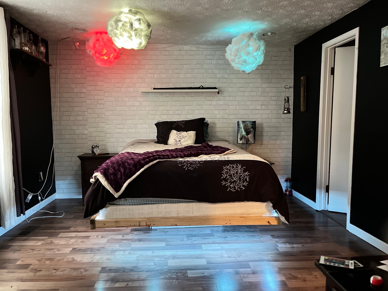 Color Changing LED Cloud Pendant Light - Etsy