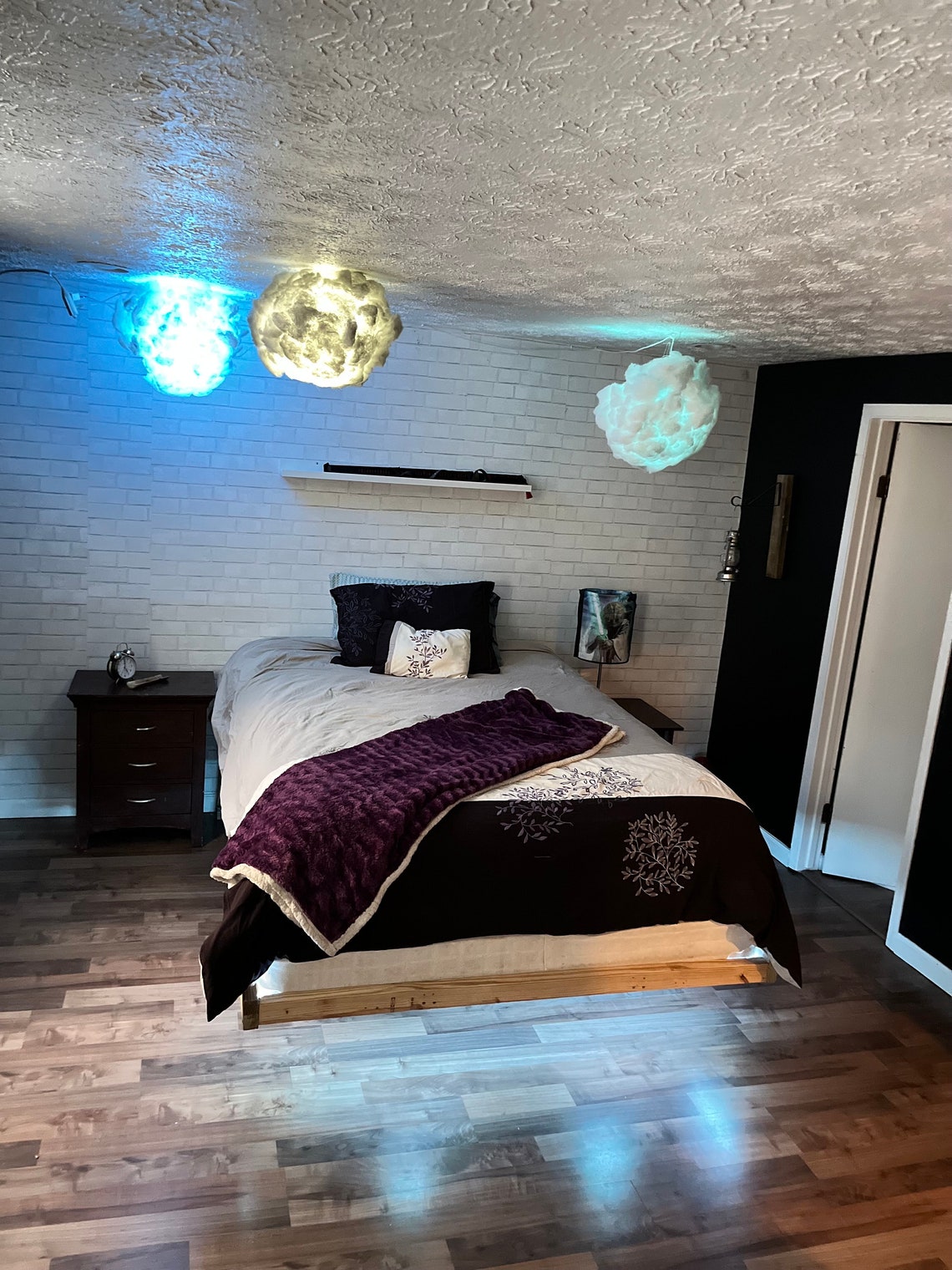 Color Changing LED Cloud Pendant Light - Etsy