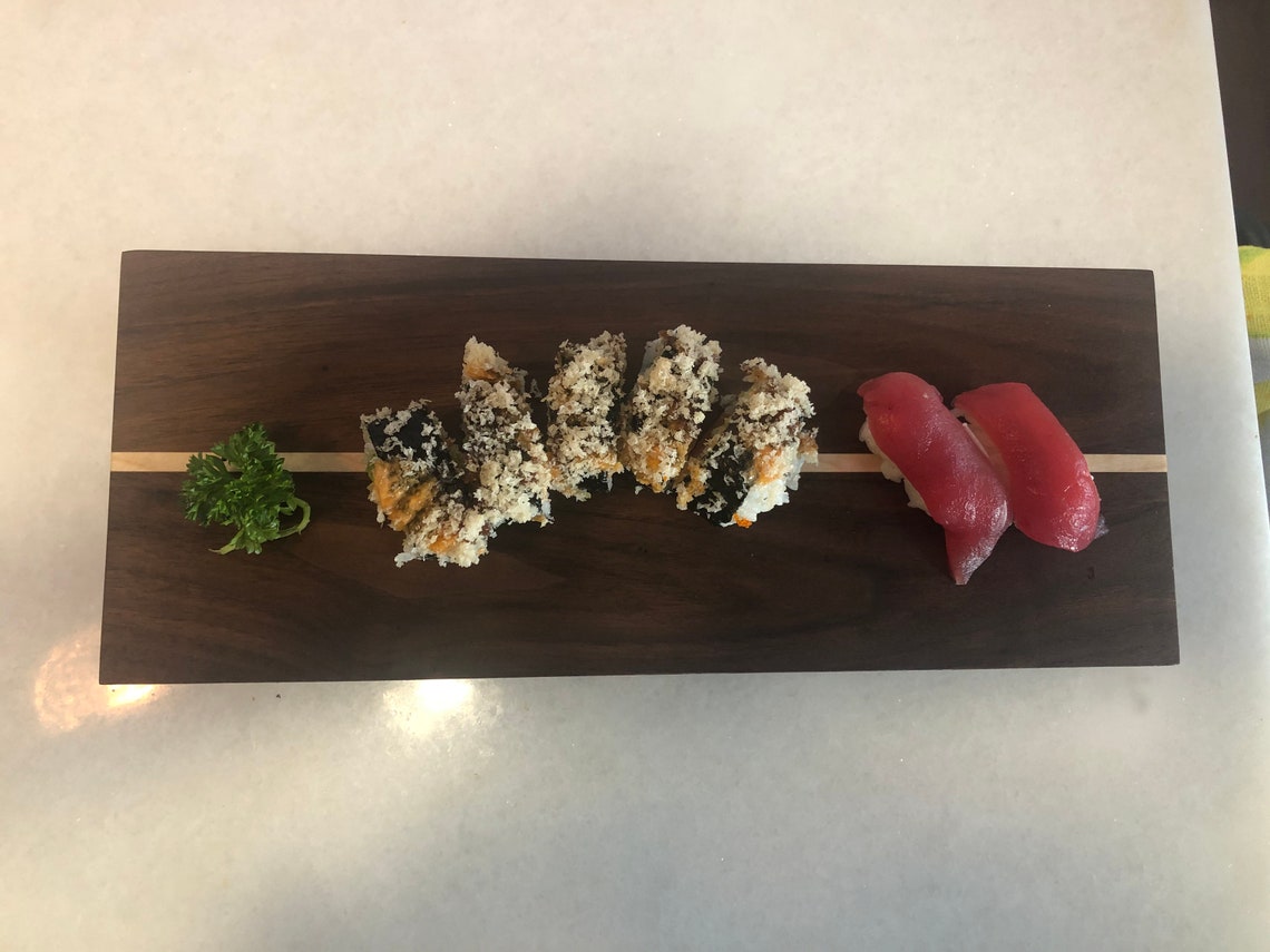 Japanese Inspired Serving Tray & Sushi Platter Plate Board | Etsy