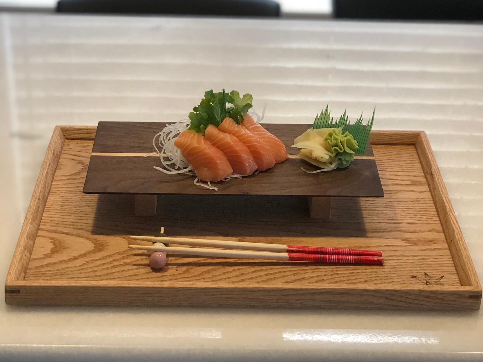 Japanese Inspired Serving Tray & Sushi Platter Plate Board Premium ...