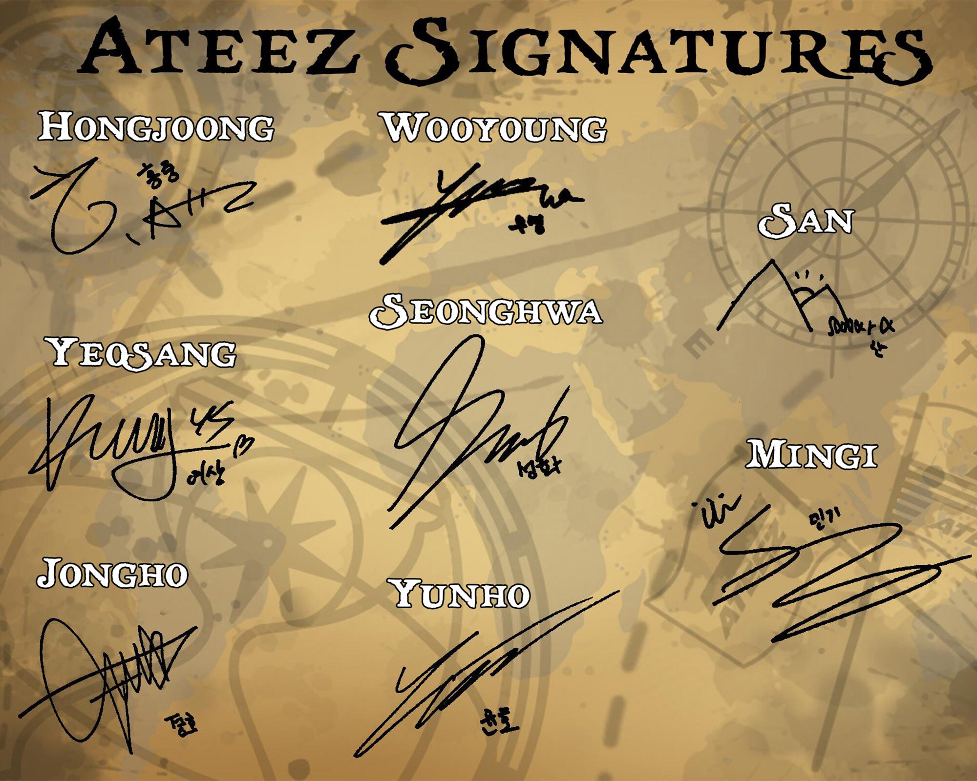 Ateez Signature Lightstick Decal | Etsy