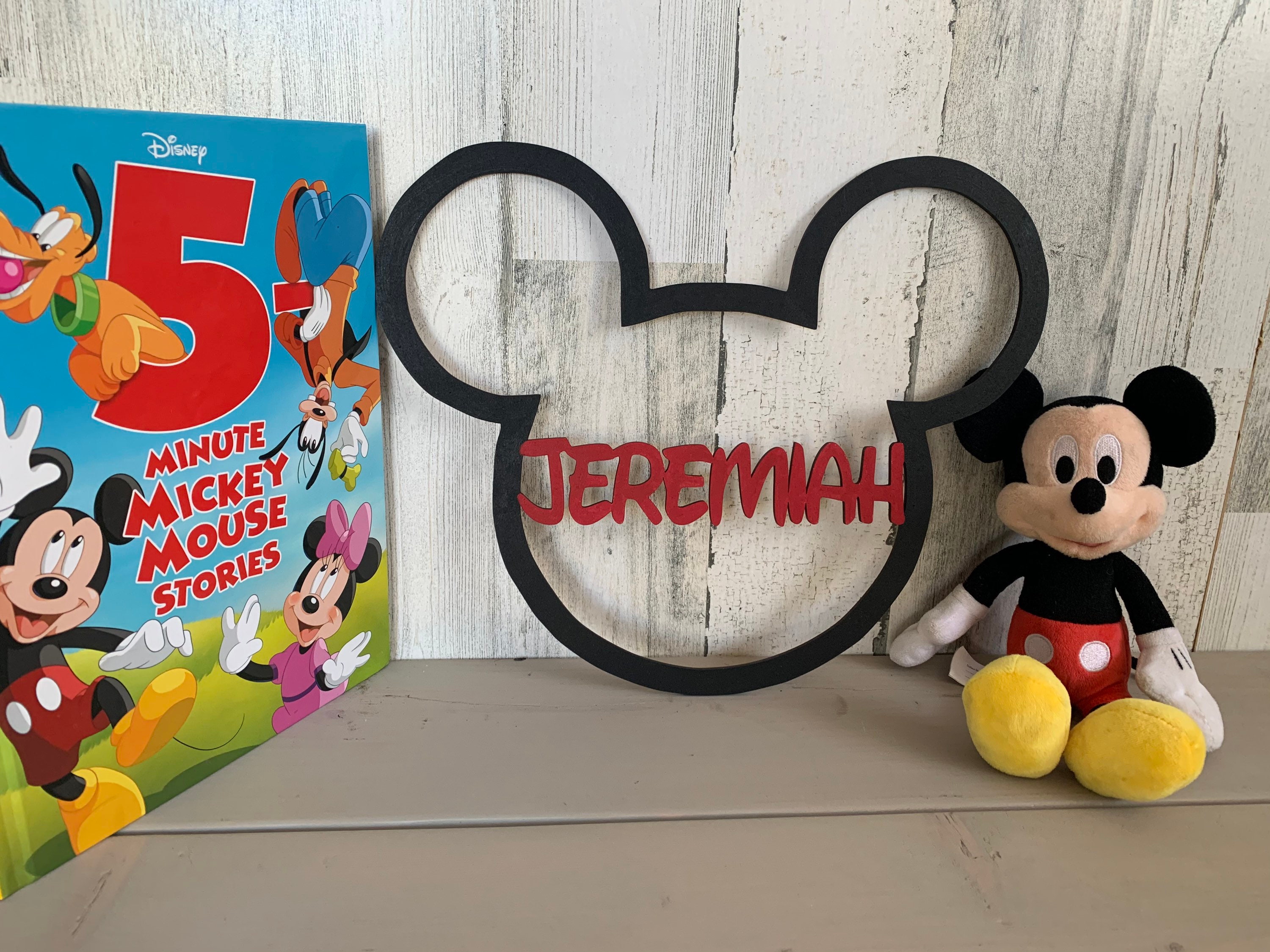 Mickey Mouse Name Sign Disney Themed Name Mickey Sign | Etsy New Zealand