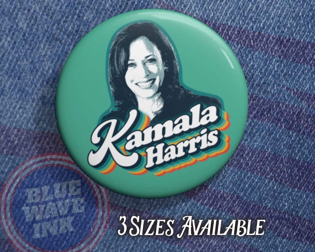 Kamala Harris Campaign Button, 2024 Election, Democrat Campaign Pin ...