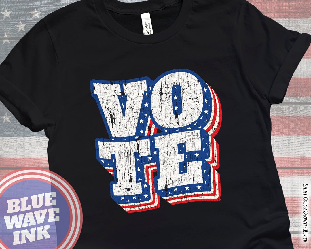 Vintage VOTE Stars & Stripes Shirt, Retro Vote Shirt, American Voter ...