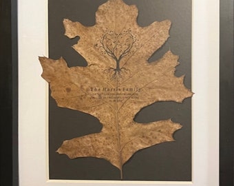 Engraved Leaf | Etsy