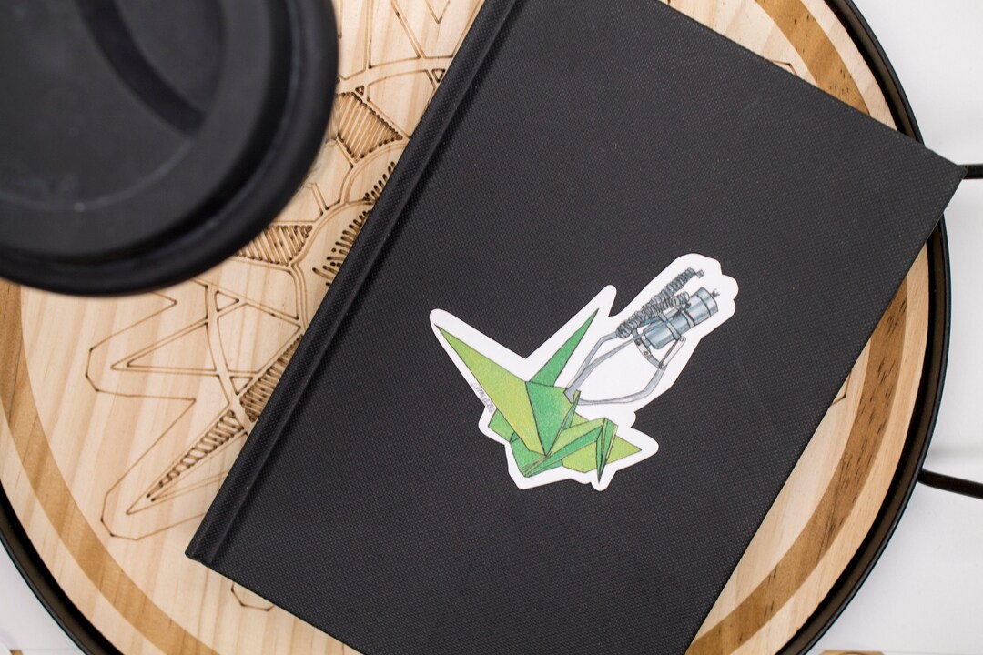 Crane Sticker, Paper Crane, Origami Sticker, Cute Sticker, Fun Sticker ...