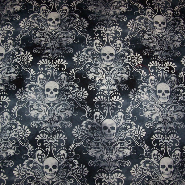 Skull Damask - Etsy