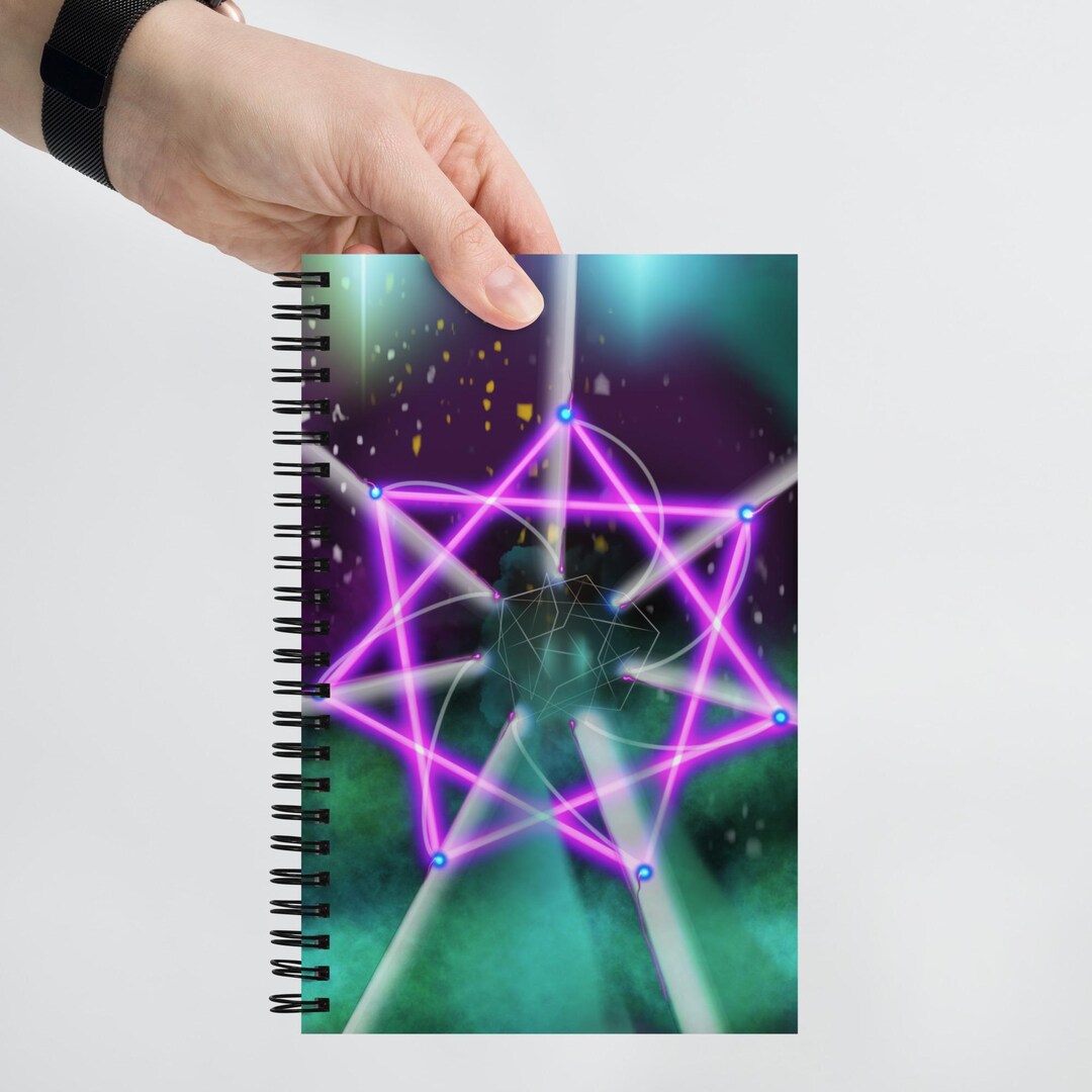 Neon Geometry: Concert-inspired Spiral Notebook - Etsy