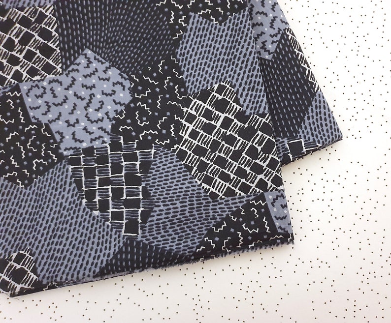 Vintage Geometric Print Fabric, Spots Pattern Fabric, Lightweight ...
