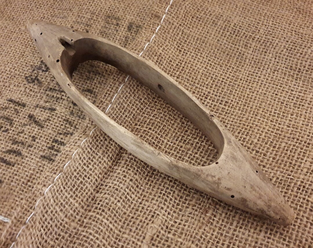 Antique Wood Shuttle Primitive Weaving, Vintage Loom Shuttle Boat Old ...