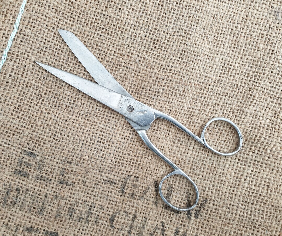 Vintage Scissors Old Steel Scissors Stainless Shears Light - Etsy